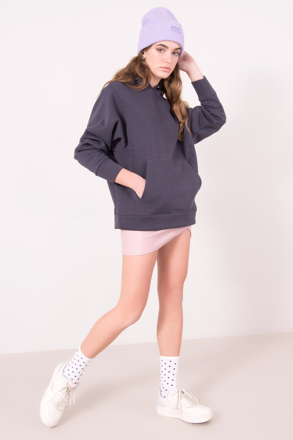 Памучен суитшърт с качулка | Trendo.bg