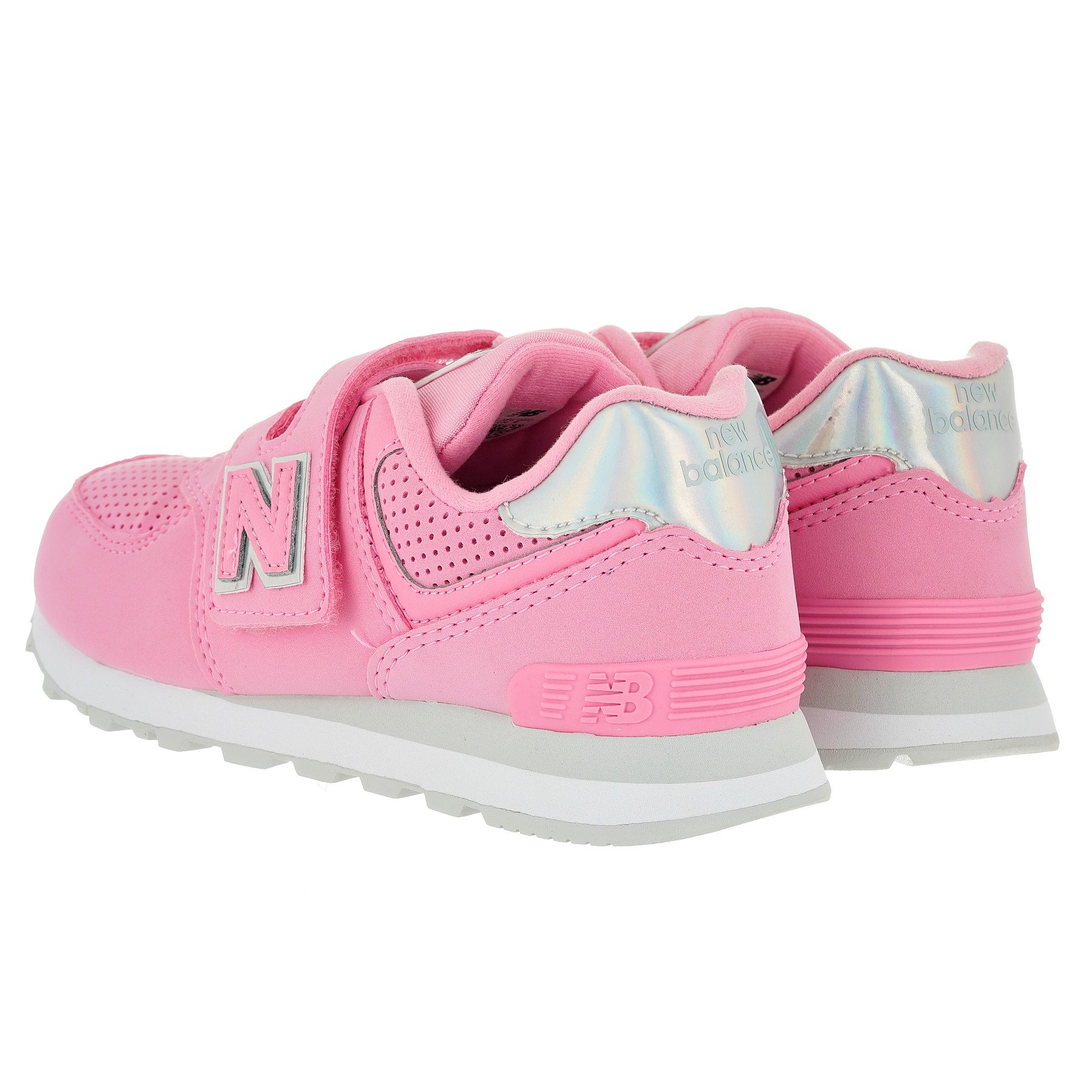 Детски сникърски в розово със сребърни детайли | market.dir.bg