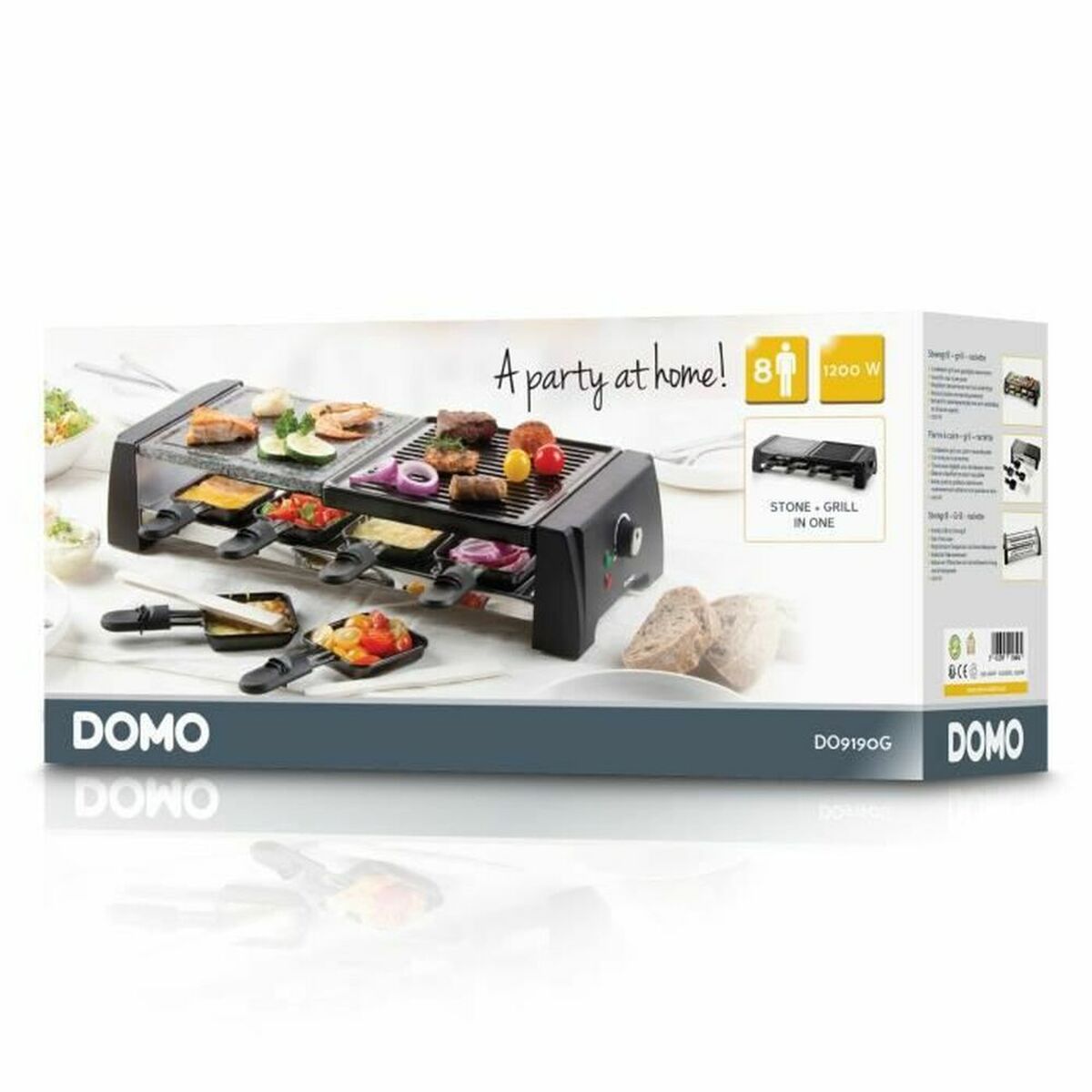 Електрическо барбекю DOMO DO9190G, 1200W | market.dir.bg
