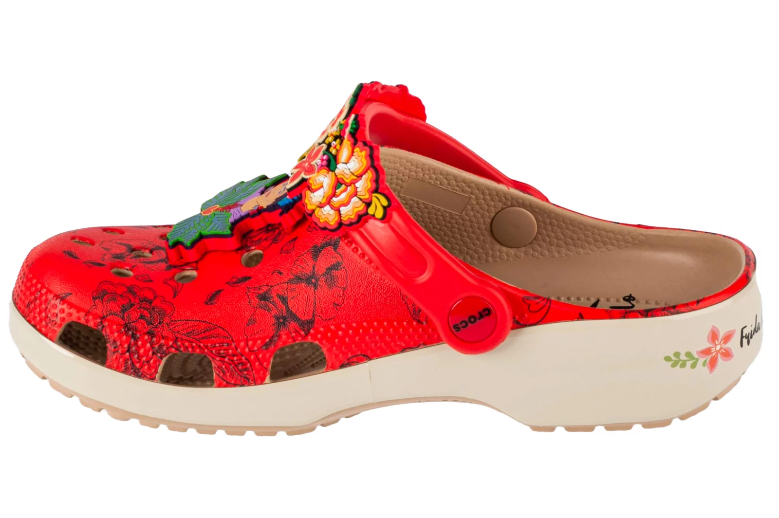Класически чехли Frida Kahlo в червено от Crocs | Trendo.bg